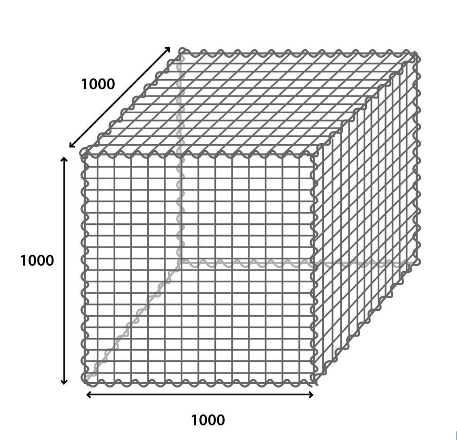 Gabion Box - Orange Wire
